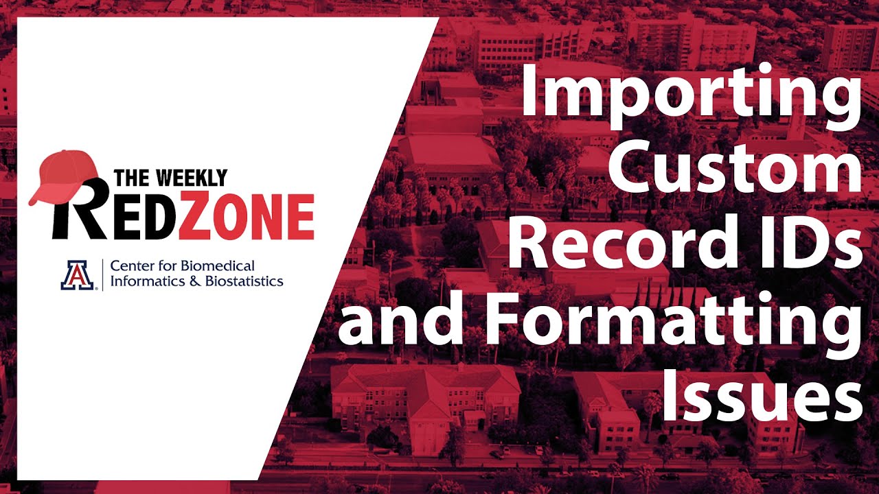 REDZone - Importing Custom Record IDs and Formatting Issues - YouTube