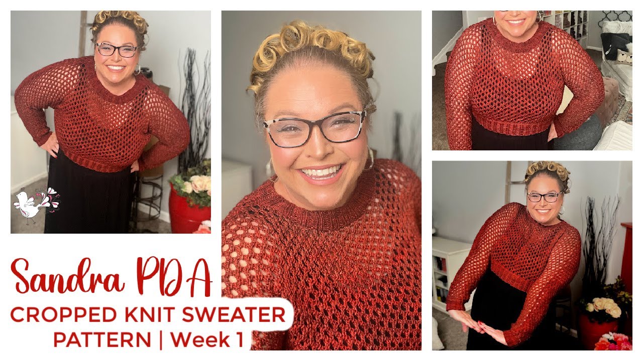 Sandra PDA Knit Cropped Sweater - This or That Make Along || Week 1 - YouTube