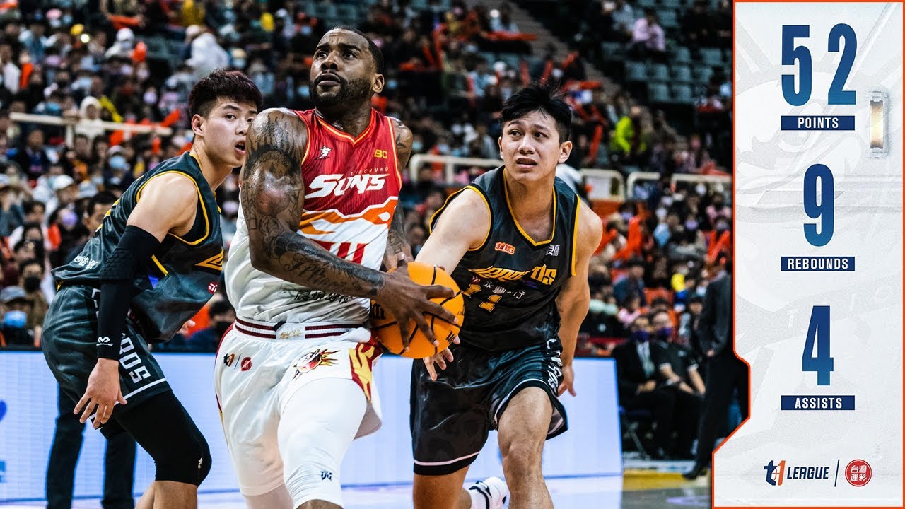 Rayvonte Rice (萊斯) Career-High 52 PTs 9 Triples! Full Highlights ...