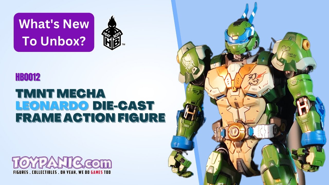 Unboxing the TMNT Mecha Leonardo Die-cast Frame Action Figure by ...