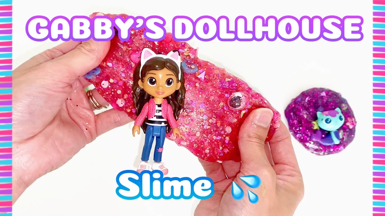 Gabby's Dollhouse Slime with Mercat, Cakey and Kitty Fairy - YouTube