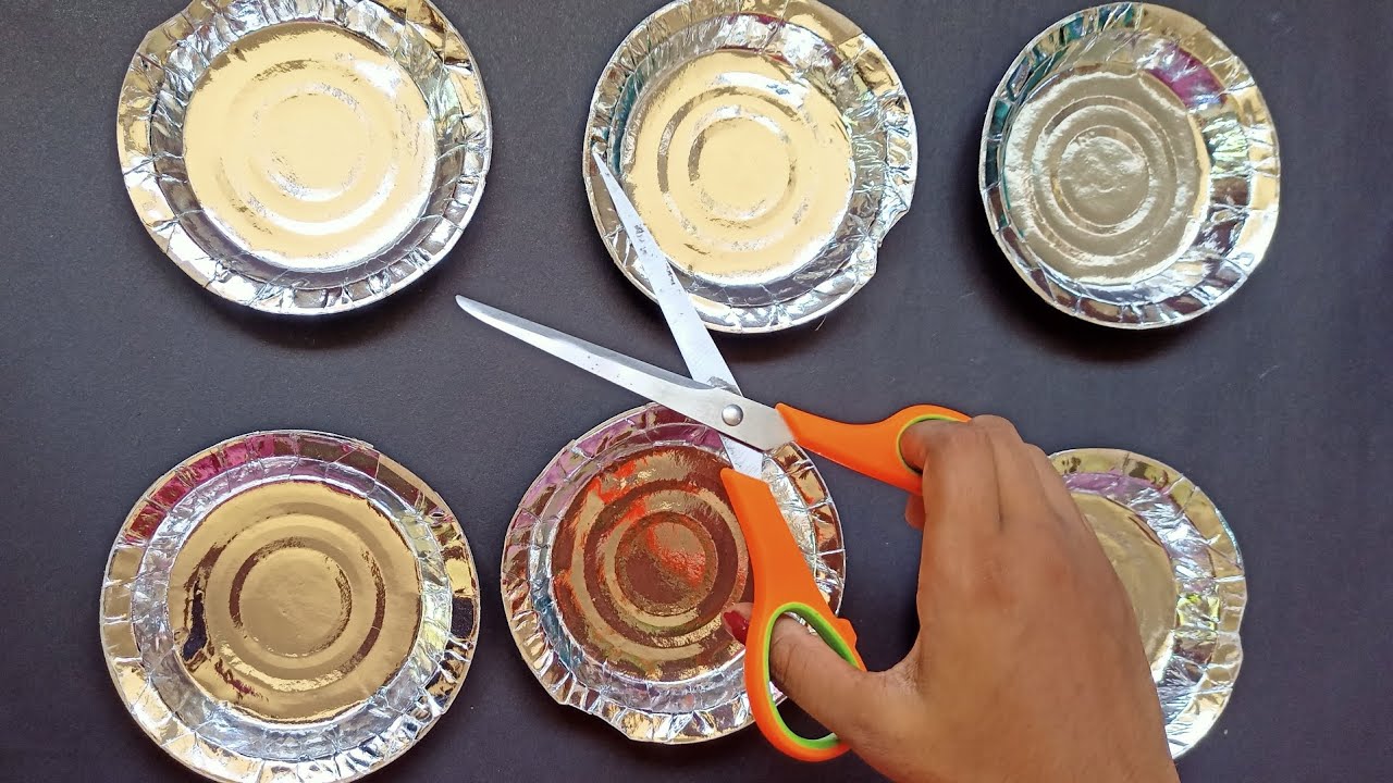 Unique walldecor idea with disposable plates/ unique walldecor/ best ...