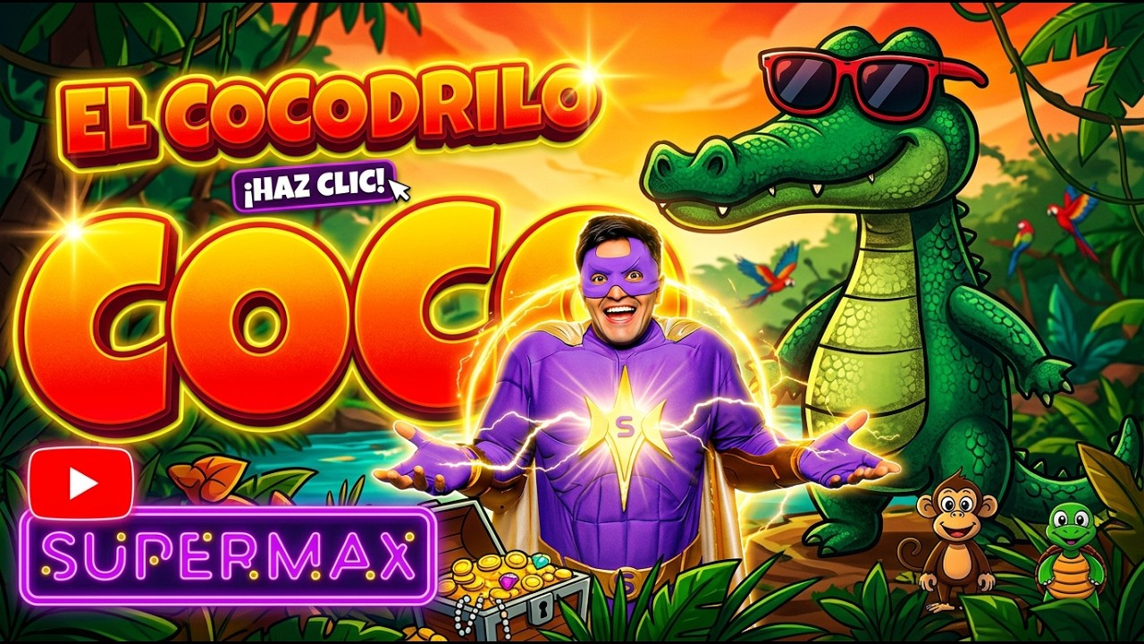 EL COCODRILO COCO 🐊 | Canción Infantil para Bailar y Jugar con Supermax ...