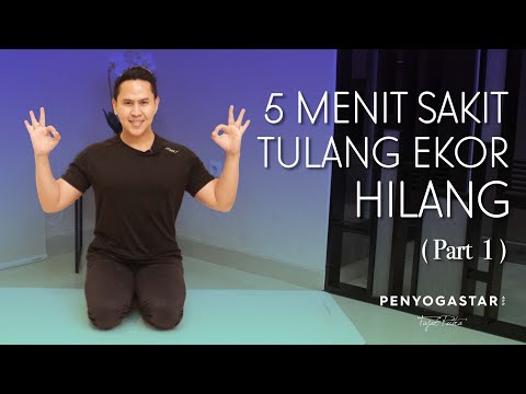 5 menit sakit tulang ekor hilang (Part 1) - Yoga with Penyogastar