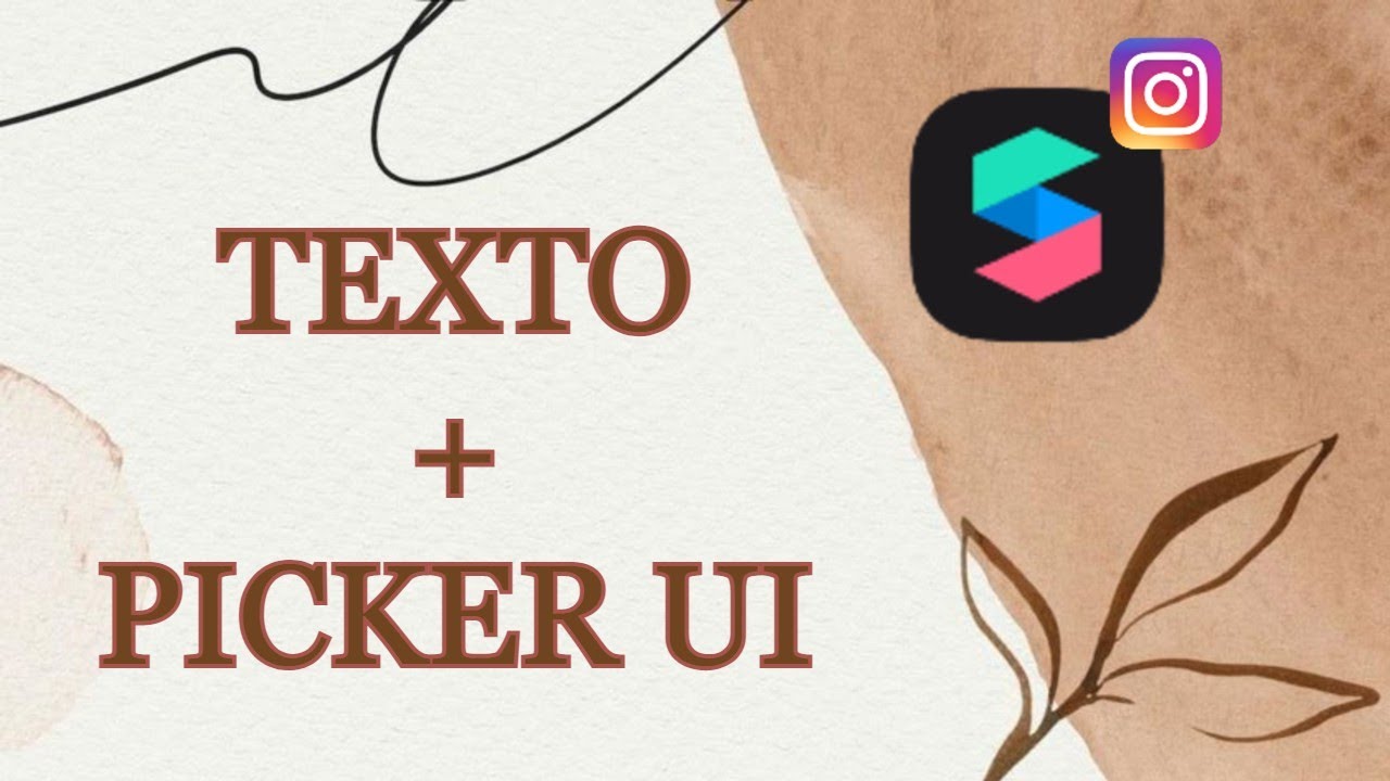 TEXT + PICKER UI FILTER | Spark Ar by LUZIA - YouTube