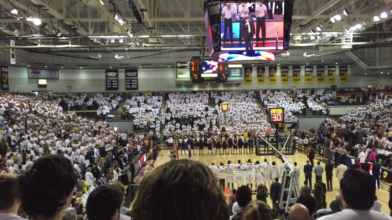 National Anthem @ VCU Rams basketball - YouTube