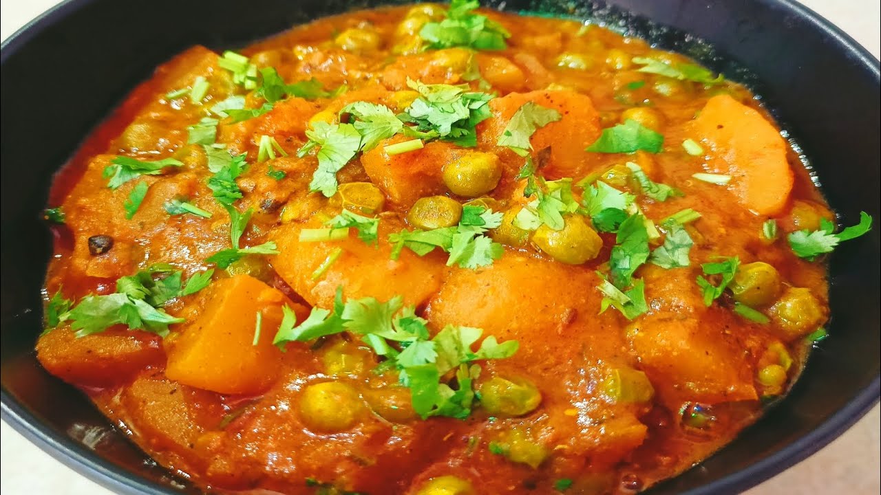 मसालेदार आलू मटर की सब्जी| Aalu matar ki recipe| How to make aalu matar ...