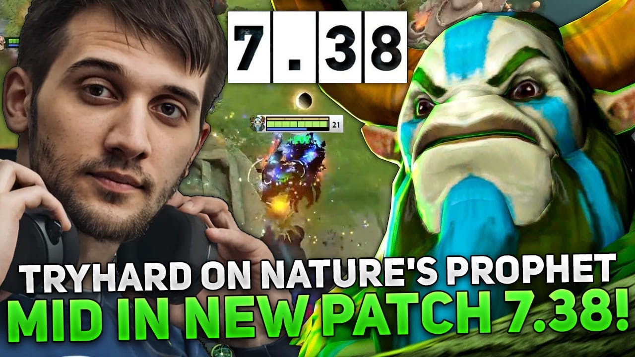 ARTEEZY TRYHARD on NATURE'S PROPHET MID in NEW PATCH 7.38! - YouTube