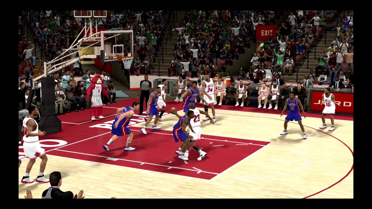 NBA 2K11 - Michael Jordan, Mate con Cambio de Mano (HD) - YouTube