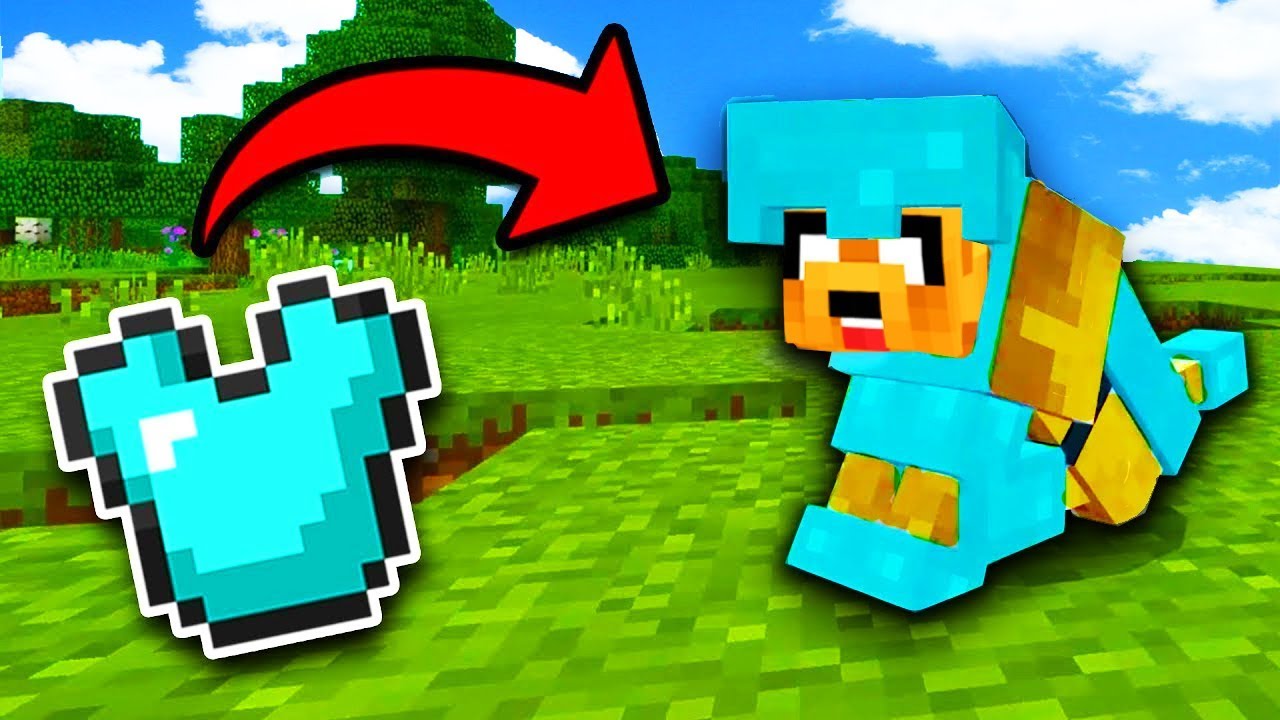 ¡CÓMO CREAR UNA ARMADURA DE DIAMANTE PARA PERRO EN MINECRAFT! 😂 BUILD ...
