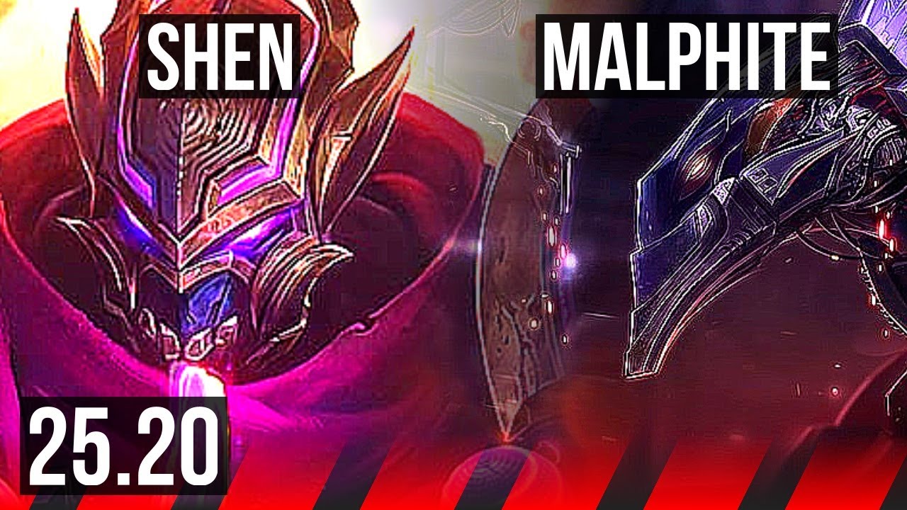 SHEN vs MALPHITE (TOP) | 15/1/18, Legendary, 37k DMG | KR Diamond | 25. ...