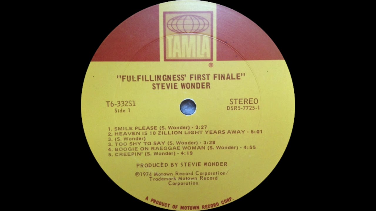 Stevie Wonder - Boogie On Reggae Woman (Tamla Records 1974) - YouTube Music