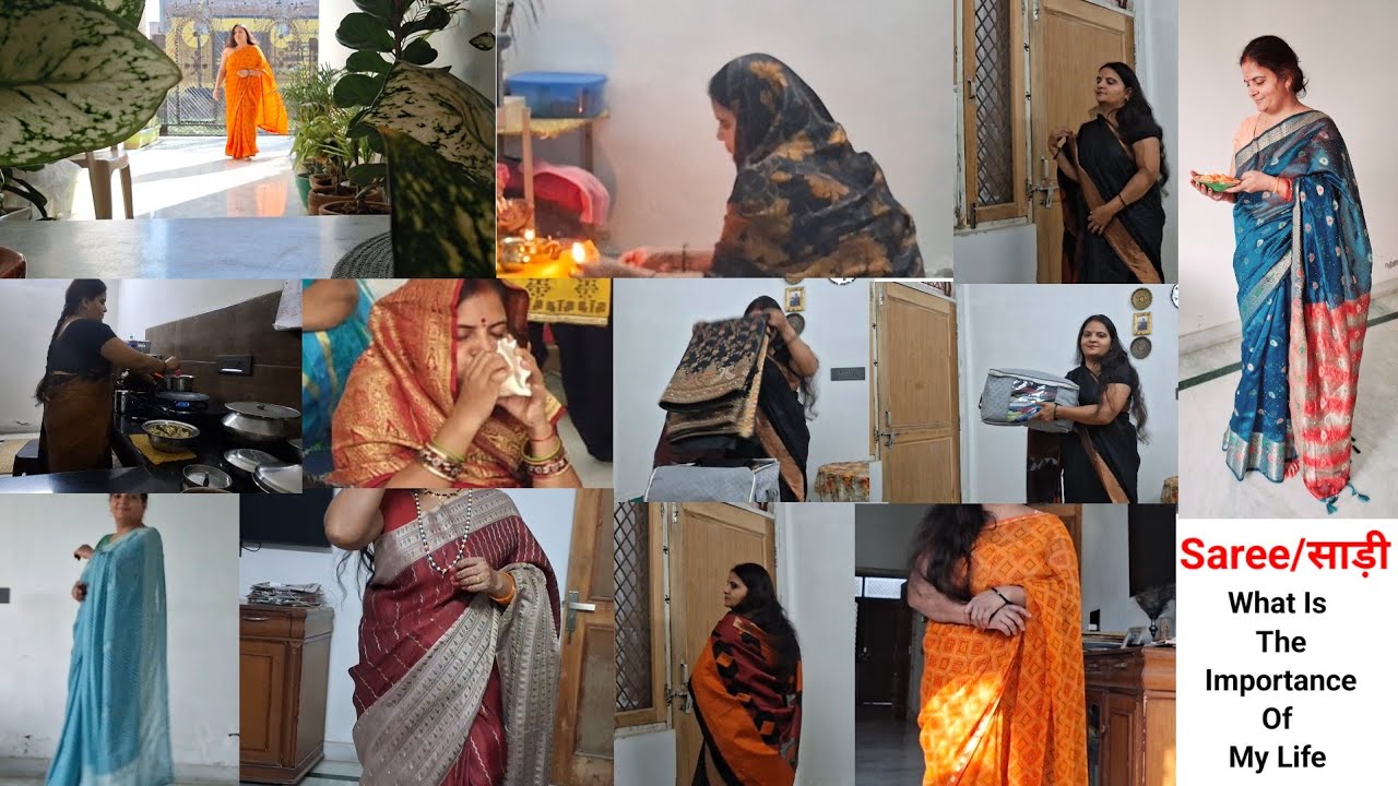साड़ी में ऐसा क्या खास है || Importance Of Sarees || Saree Vlog Full ...