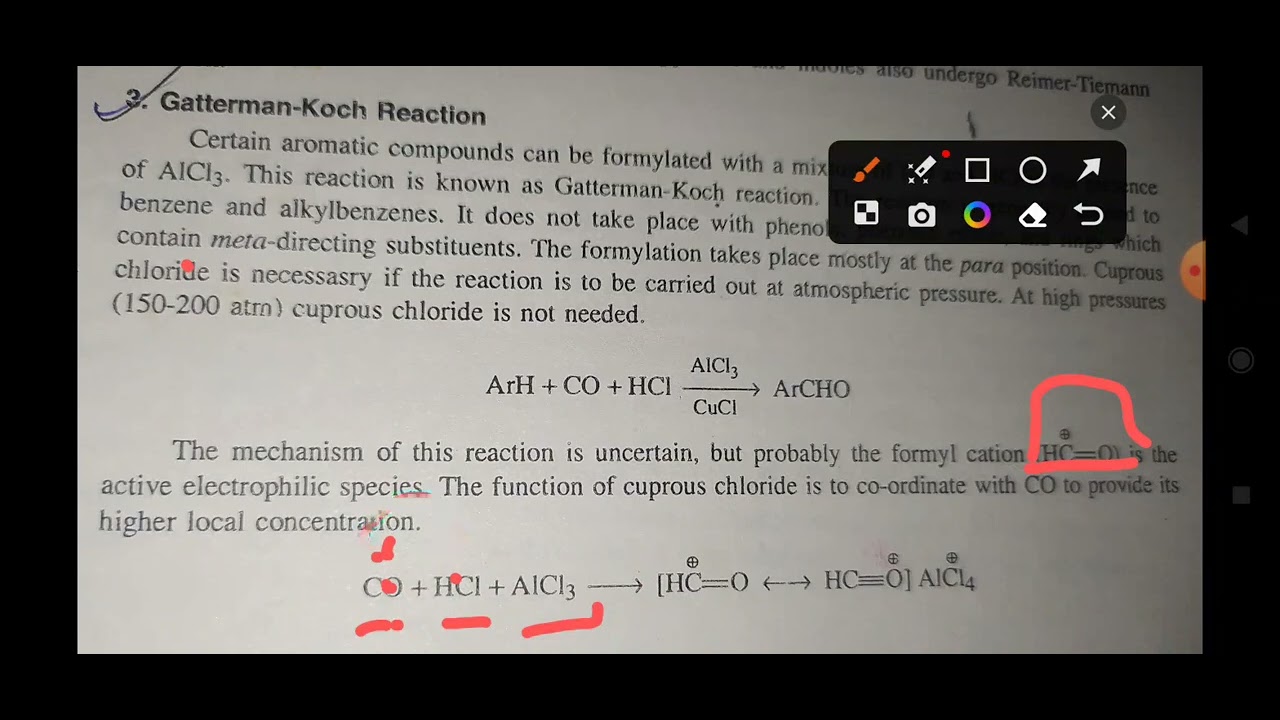 Gatterman - Koch reaction - YouTube