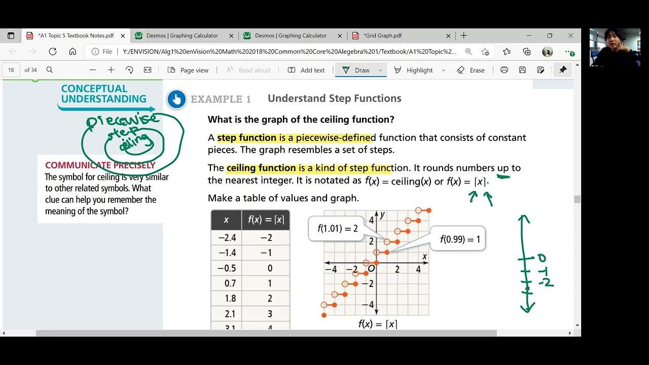 EnVision Algebra 1 Lesson 5-3: Step Functions - YouTube