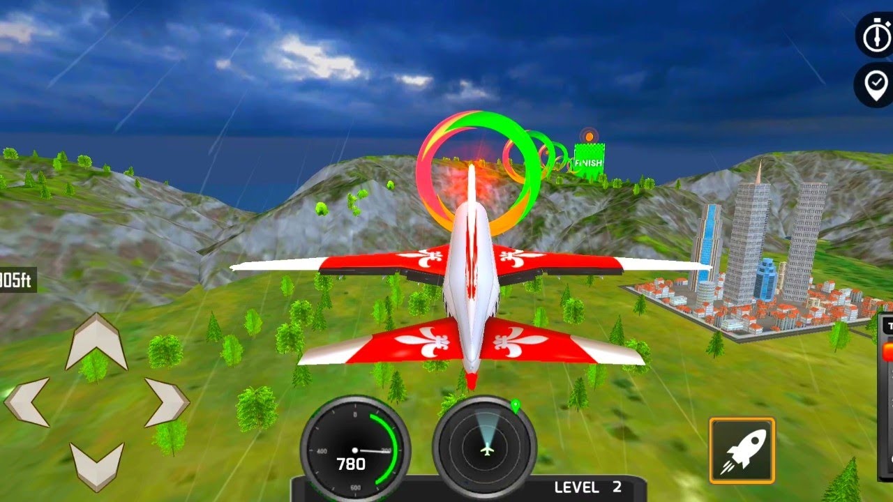 Airplane Real Flight Simulator 2020 - Plane Flying Checkpoint Driving ...