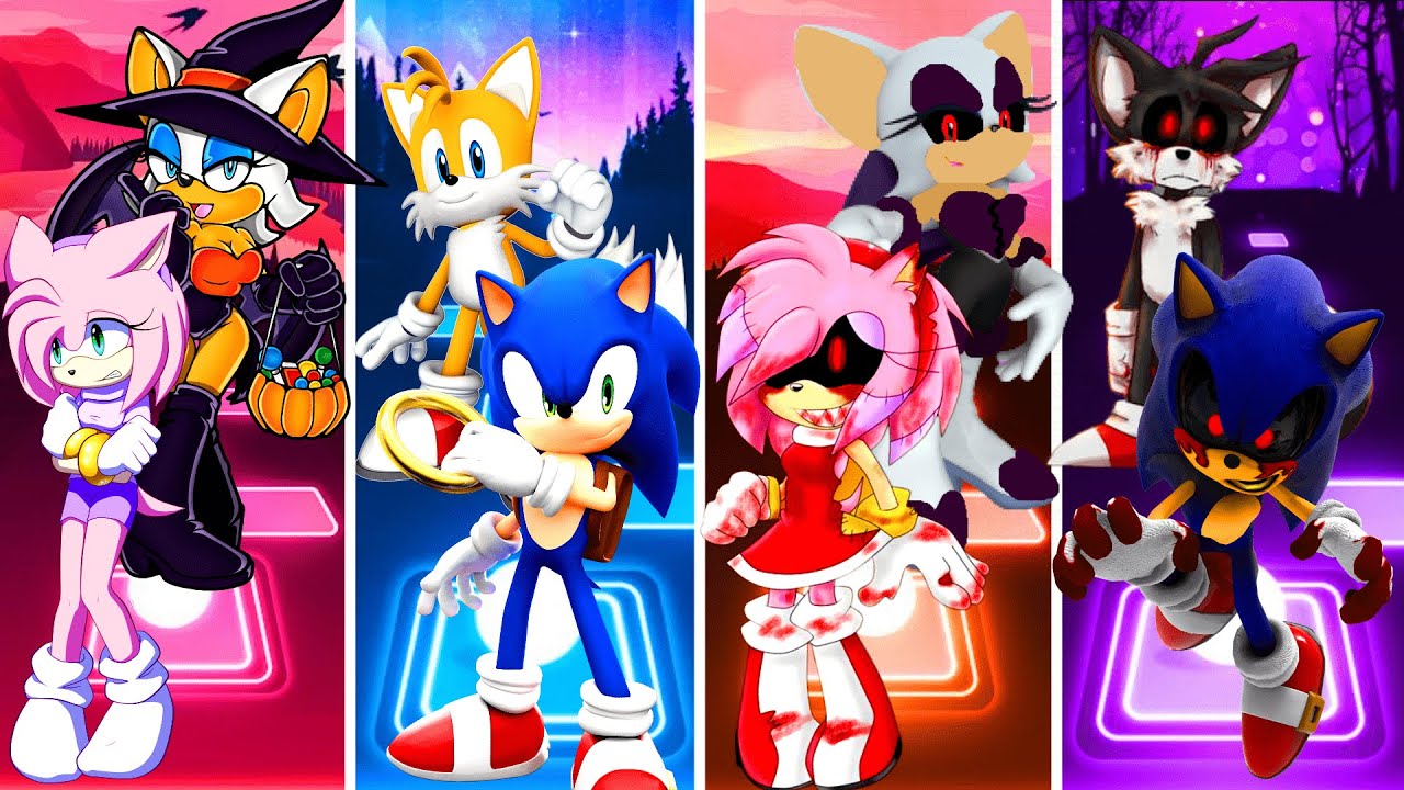 Amy + Rouge VS Sonic + Tails VS Amy EXE + Rouge EXE VS Sonic EXE VS ...