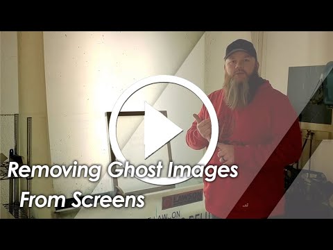 Removing Ghost Images From Screens - YouTube