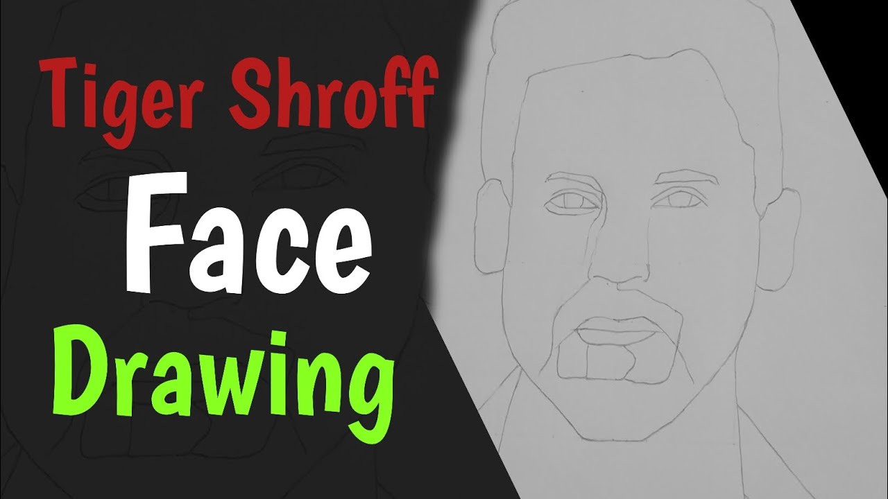 Tiger Shroff Face Drawing For Beginners | Part - 2 | - YouTube