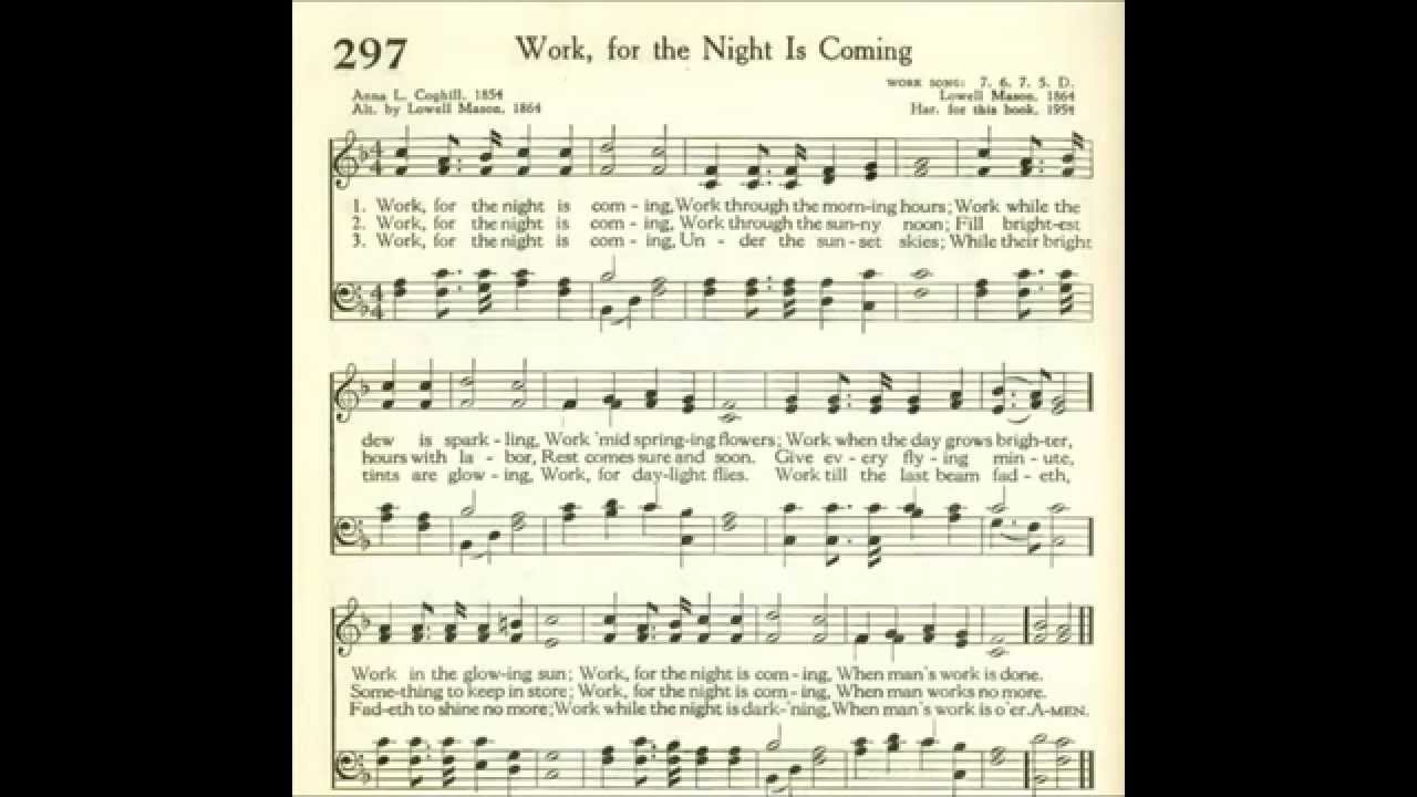 Work, for the Night is Coming (Work Song) - YouTube