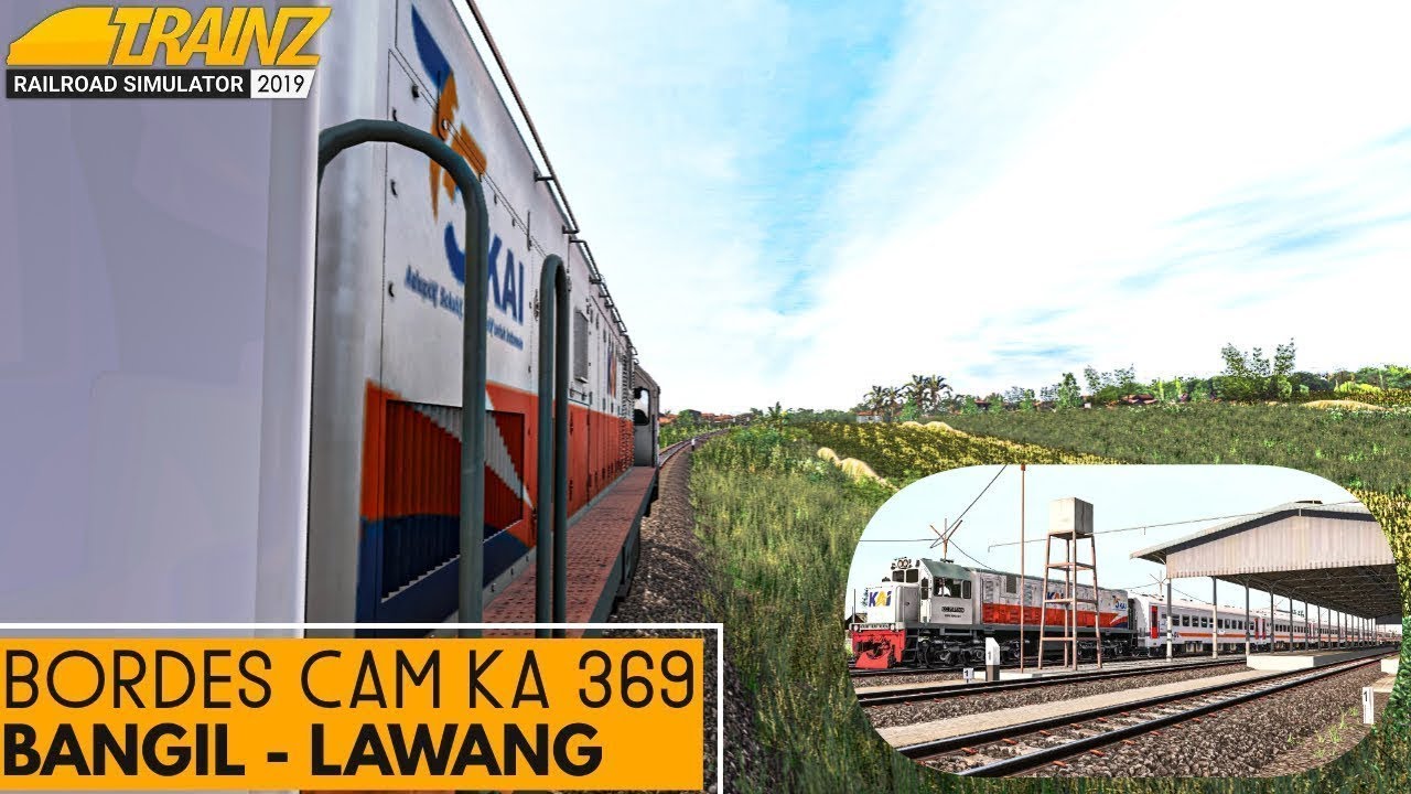 TRIP REPORT BORDES CAM KERETA API PENATARAN KE STASIUN LAWANG || TRAINZ ...