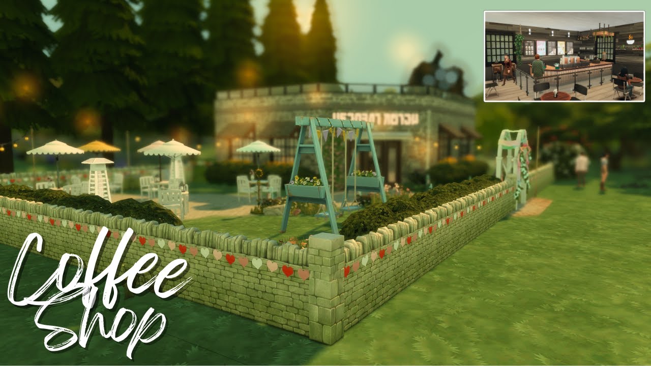 Cozy Coffee Shop Speed Build | The Sims 4 - YouTube
