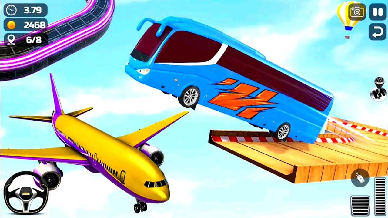 Bus Game: Bus Stunt Game || Impossible Bus Stunt Simulator || Best ...