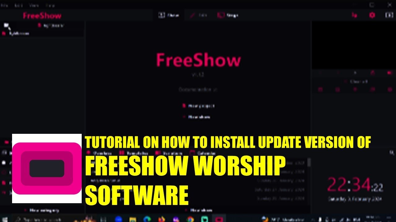 How To Install Latest/Update Version On FreeShow Worship Software ...