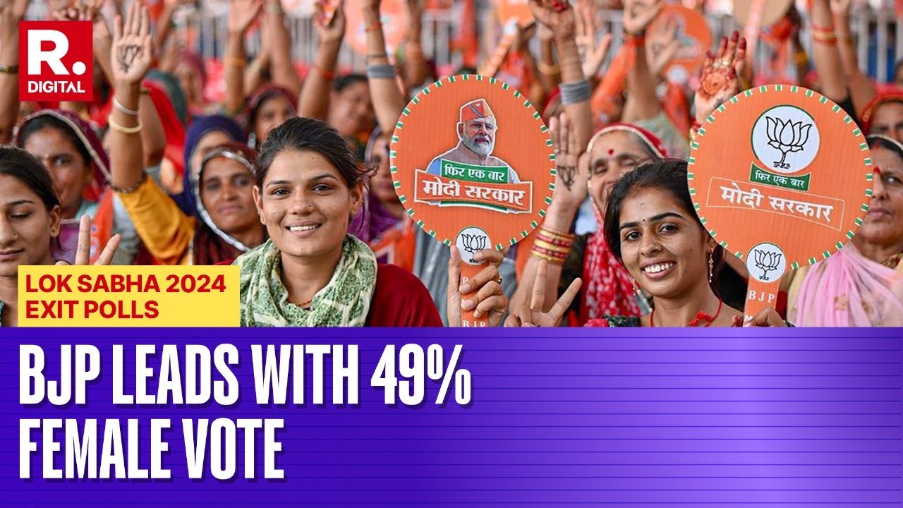 Republic Exit Polls Trends: BJP Projected to Get 49% Women Votes ...