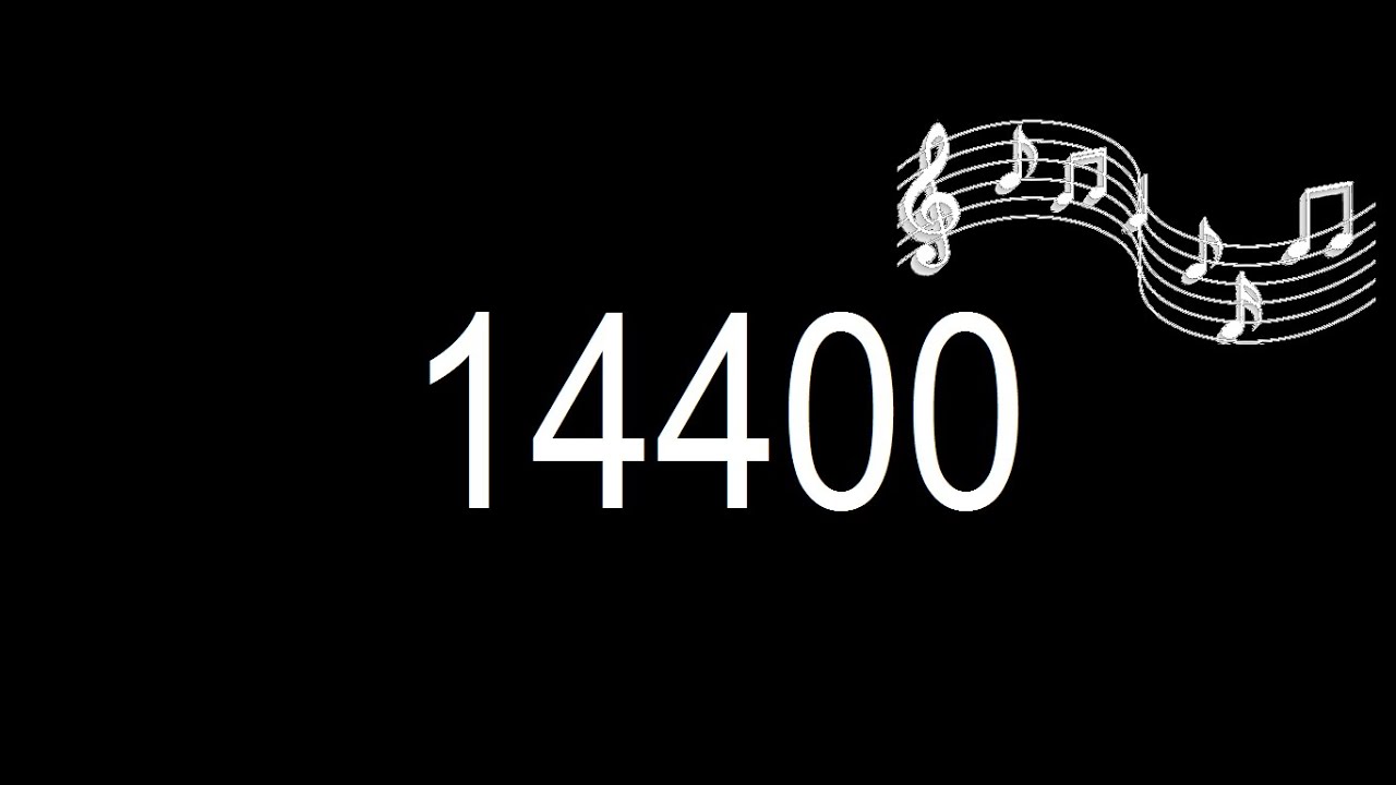 Count to 14400 - 4 hours - With background music and ding sound. - YouTube