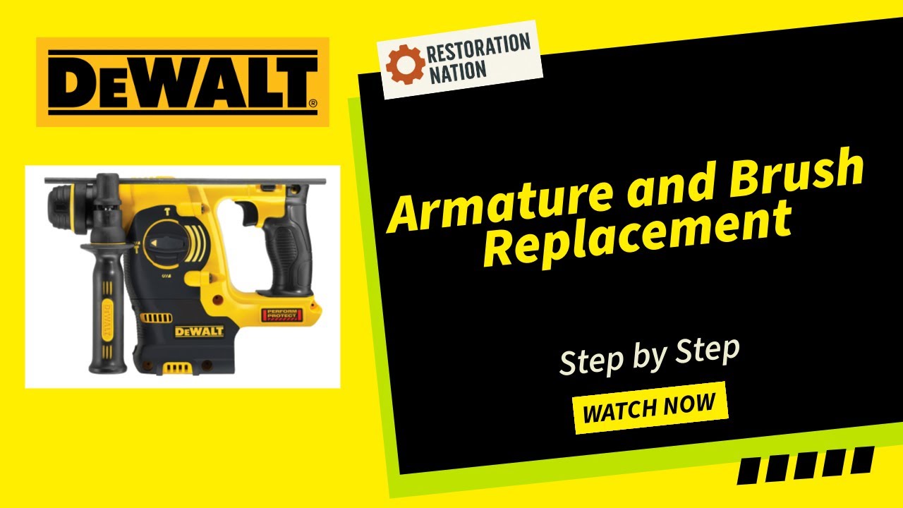 Dewalt SDS DCH253 Motor / Armature Replacement #diy #dewalt #repair # ...