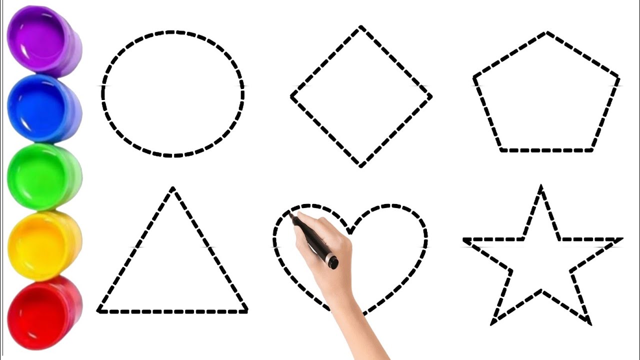 shape song preschoool drawing shape song - YouTube