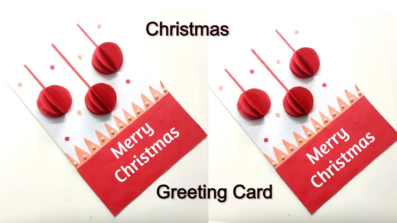 Christmas Card Making / Handmade Christmas Card /How To Make Christmas ...