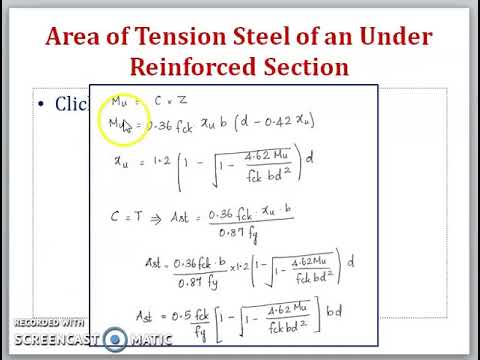 Limit State of Collapse: Flexure - Depth of Neutral Axis and Moment of ...