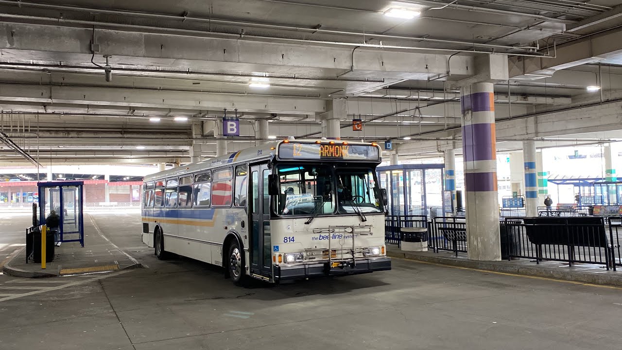 the Bee-Line system 2022 60fps: 2008 Orion V Suburban 814 on Route 12 ...