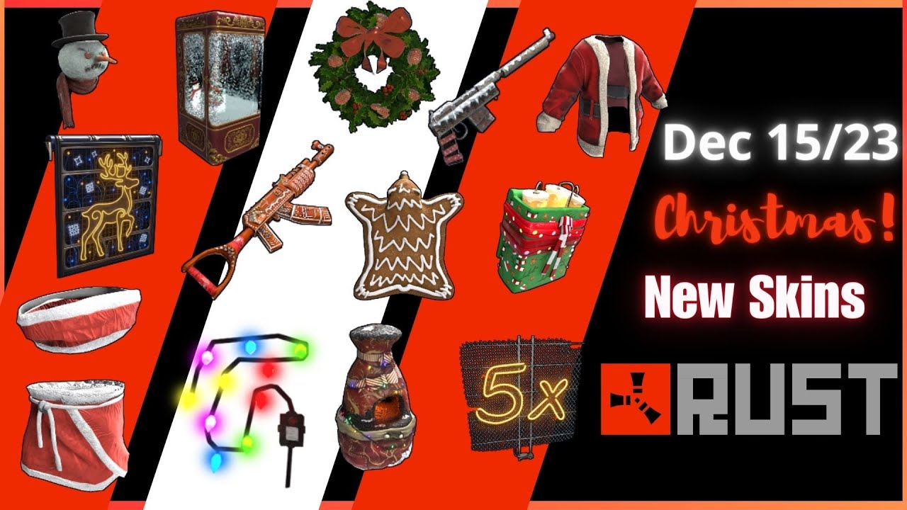 Rust New Christmas Skins /Santa's Coat/Gingerbread Man AK/Frosty's ...