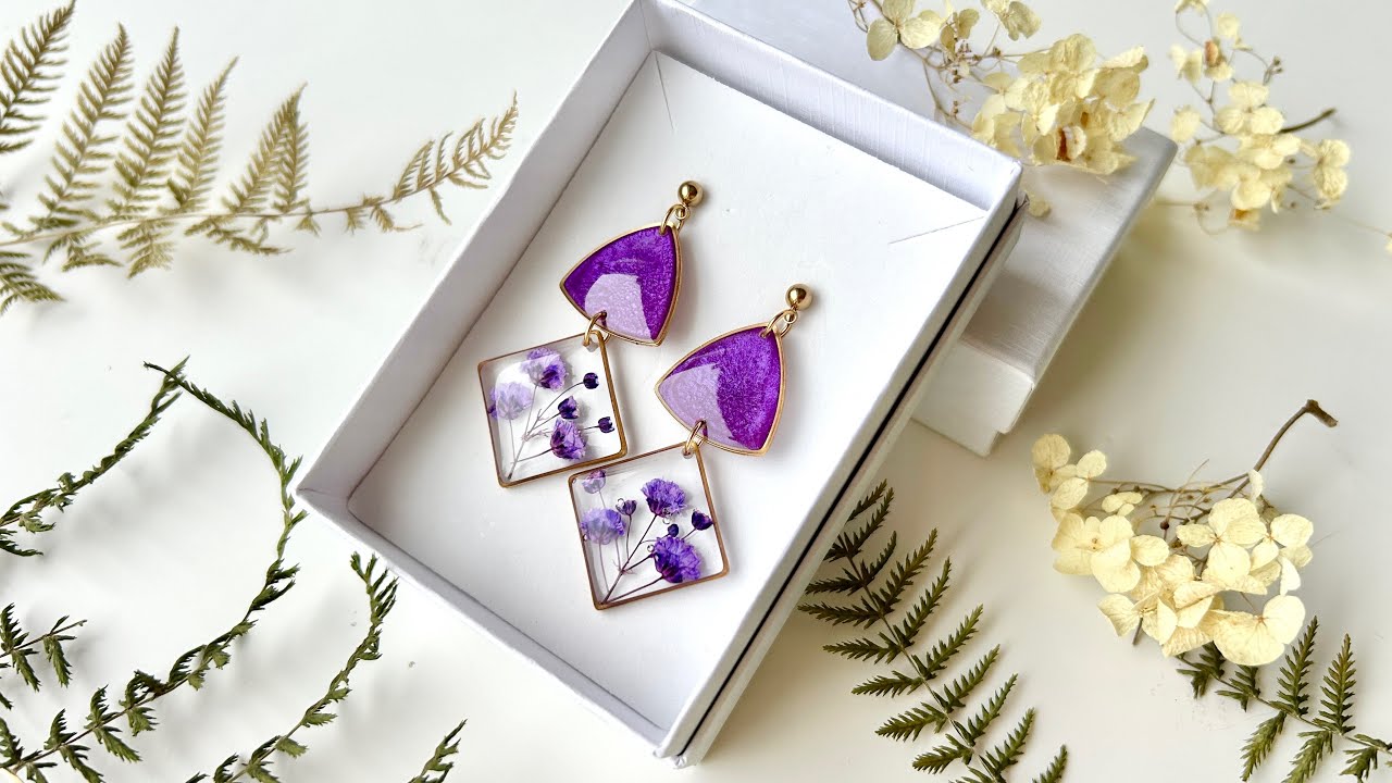 EASY UV Resin Jewelry Tutorial for Beginners - DIY Pressed Flower ...