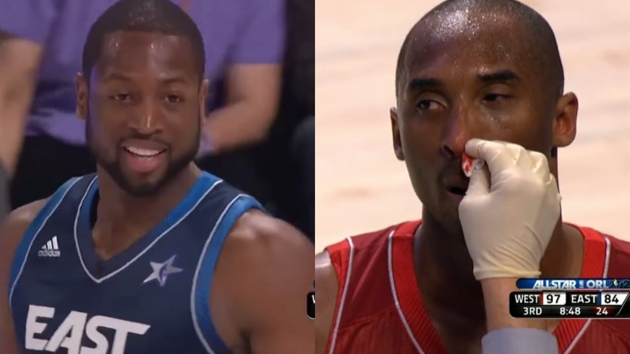 D-Wade Breaks Kobe Bryant’s Nose and Kobe Makes Him Pay, Even LeBron ...