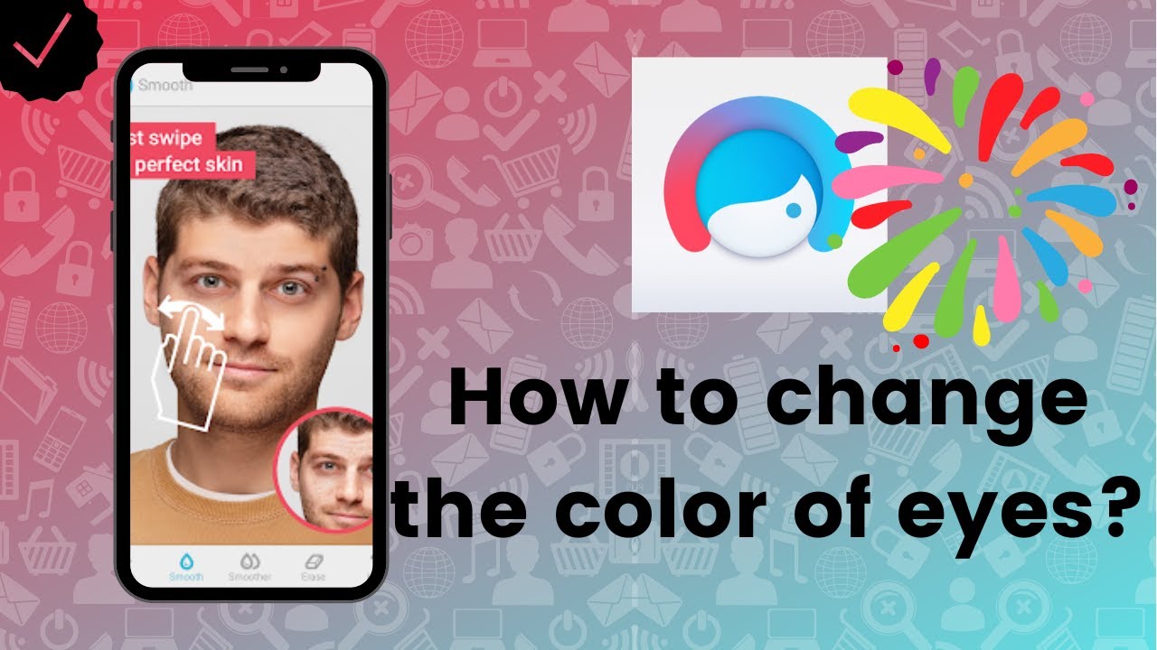 How to change the color of eyes on Facetune? - YouTube