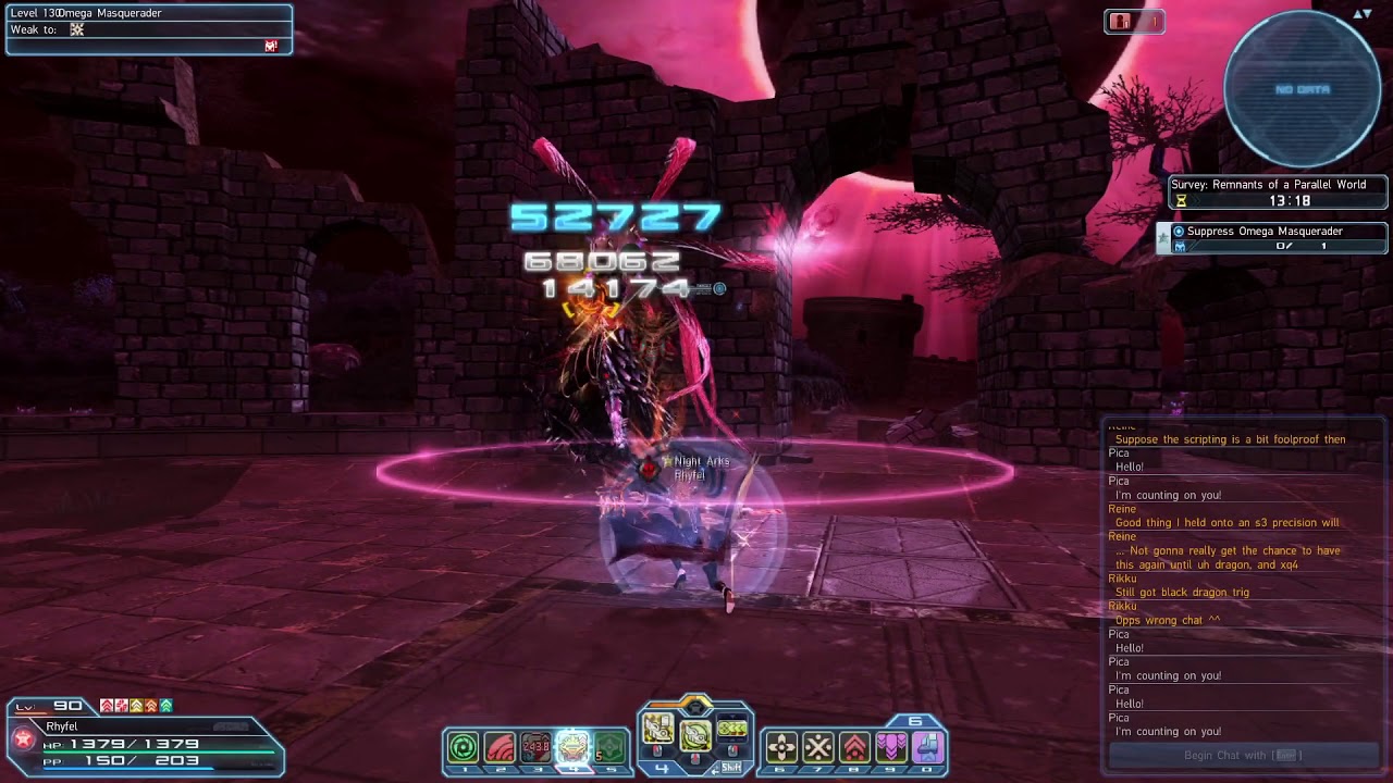 [PSO2 Global] Hero - 3:16 Omega Masquerade Depth 130 - YouTube