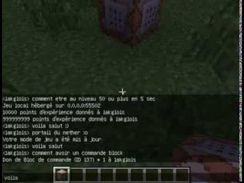 comment avoir un commande block sur minecraft - YouTube