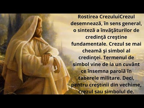 Crezul Ortodox | Simbolul Credintei - YouTube