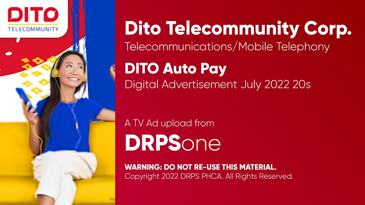 DITO Auto Pay Digital Ad July 2022 20s - YouTube
