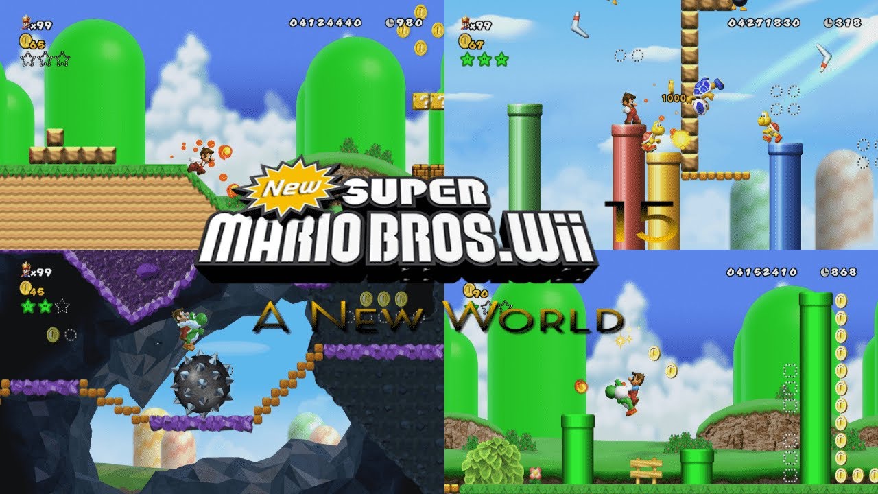 NSMBW A New World 15 - 100% Walkthrough (#31) - YouTube