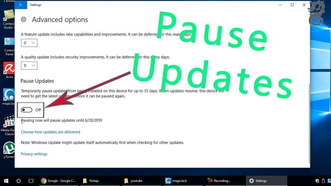 How to Pause Updates in Windows 10 - YouTube