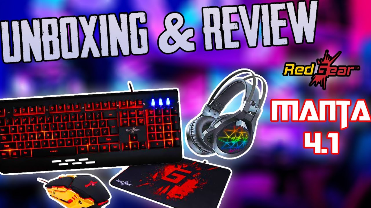 RedGear Manta Gaming Kit | Unboxing & Review - YouTube