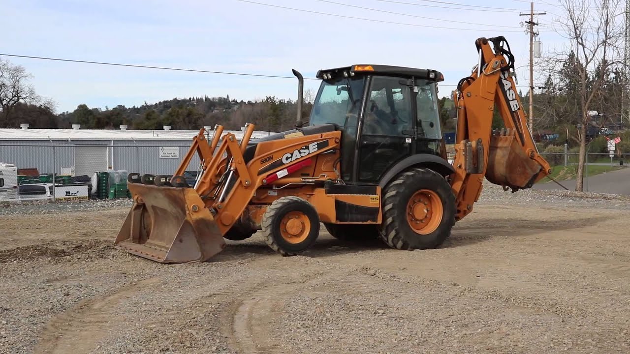 USED LOADER BACKHOE FOR SALE 2011 CASE 580N LOADER BACKHOE EROPS HEAT ...