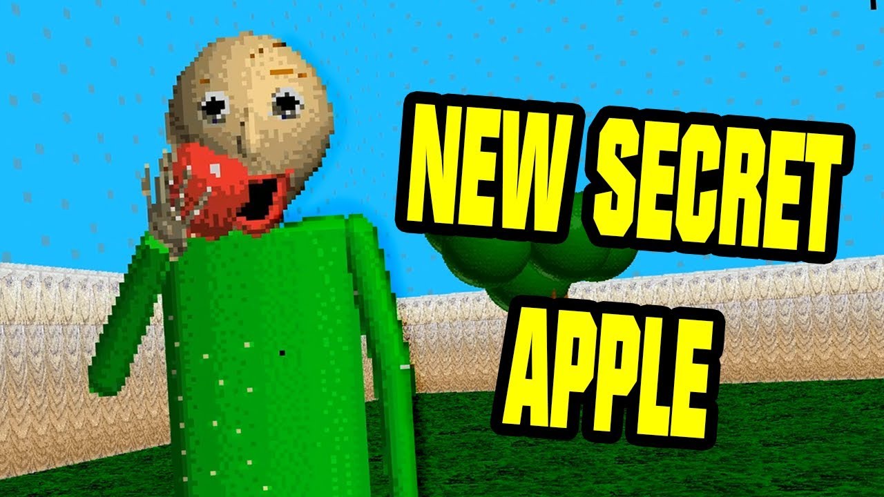 Baldi's Basics Early Demo | HOW TO GET THE NEW SECRET APPLE - YouTube