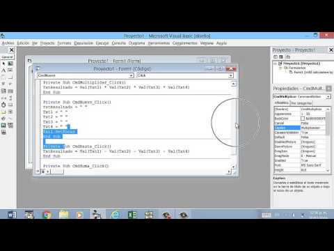 tutorial sobre como hacer una mini calculadora en visual basic - YouTube