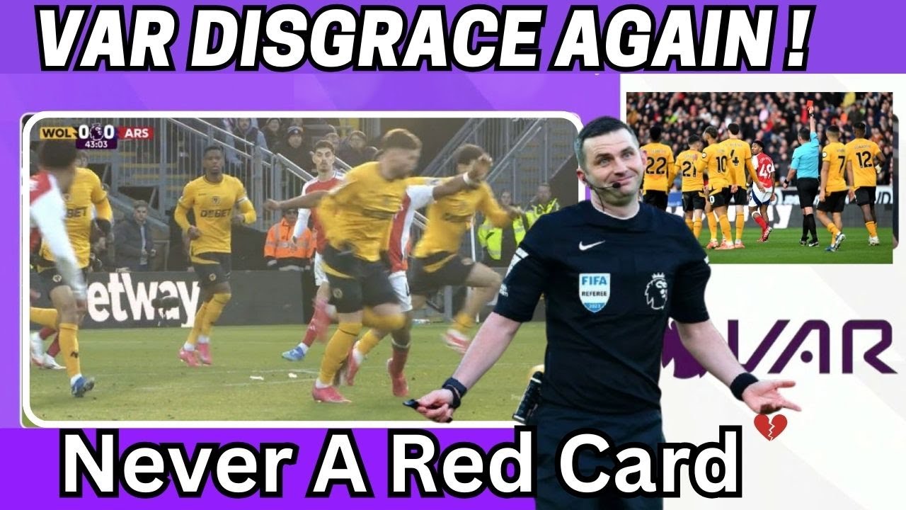 BAN MICHEAL OLIVER! VAR Disgrace Again How was That A red Card For ...